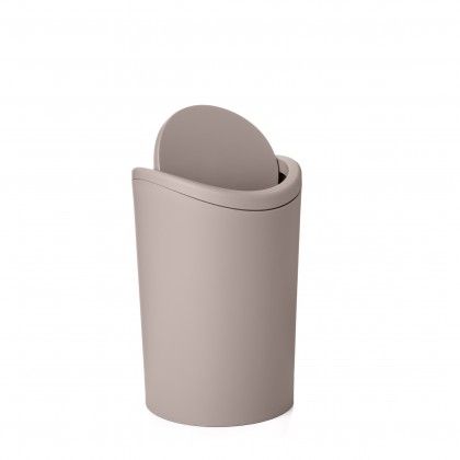 Balde Wc com Tampa Basculante Bath Cinza 6L 19X28cm - 05.01.01.0125 ...